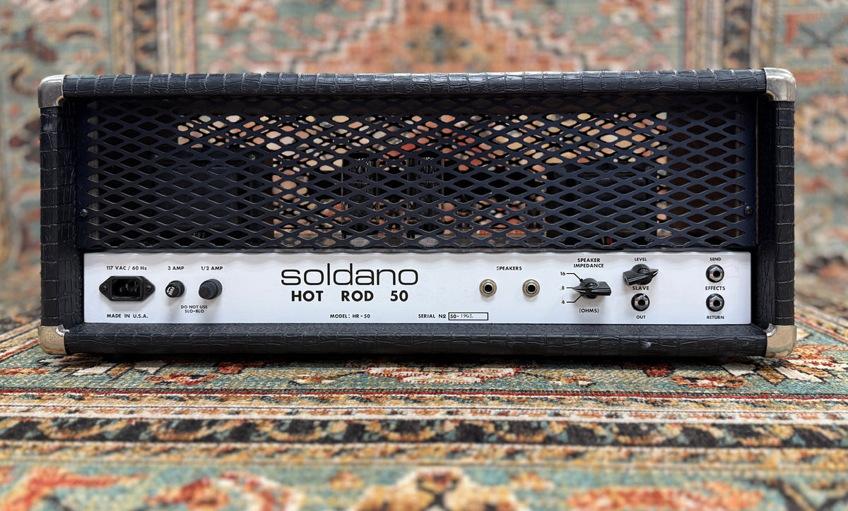 Soldano Hot Rod 50 Alligator Tolex Head – Empire Guitars
