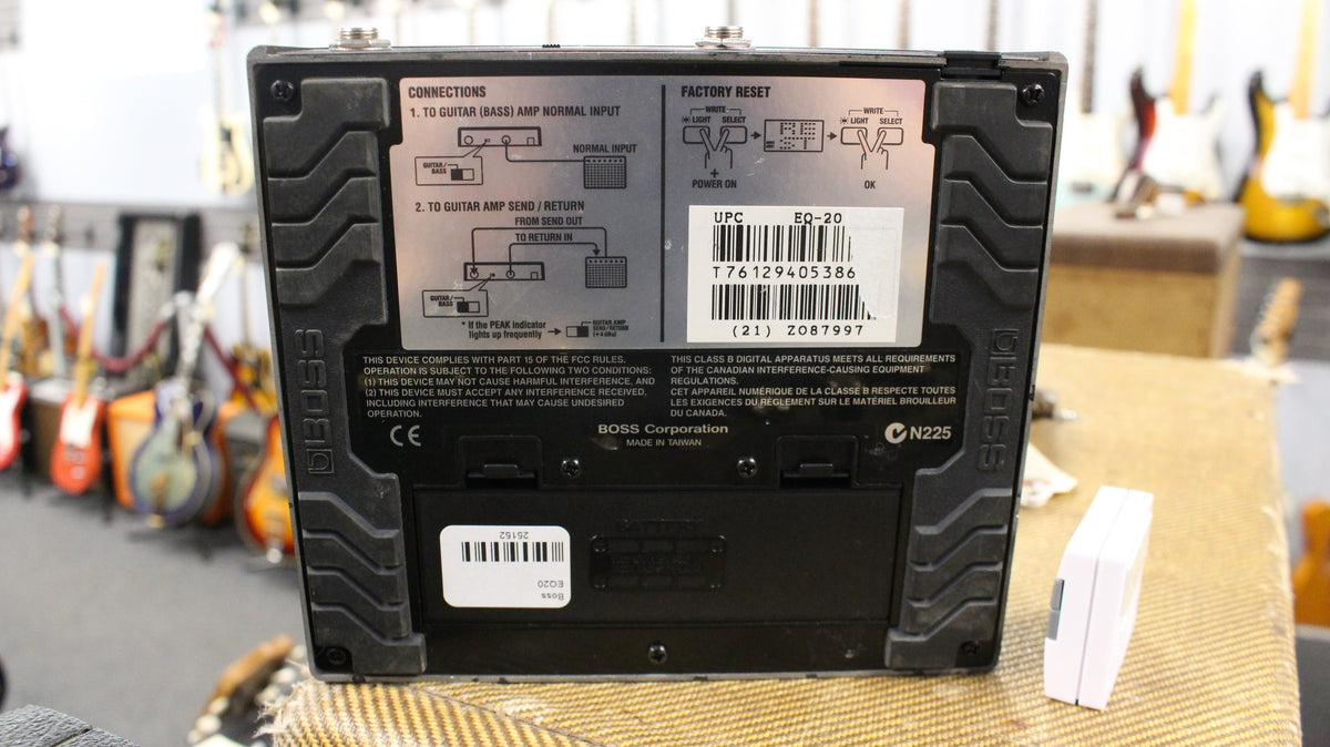 Boss EQ-20 Graphic Equalizer Used – Empire Guitars